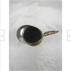 Accents | Vintage Solid Brass 65 Pitcher Vase Spout Curved Thorn Handle ...